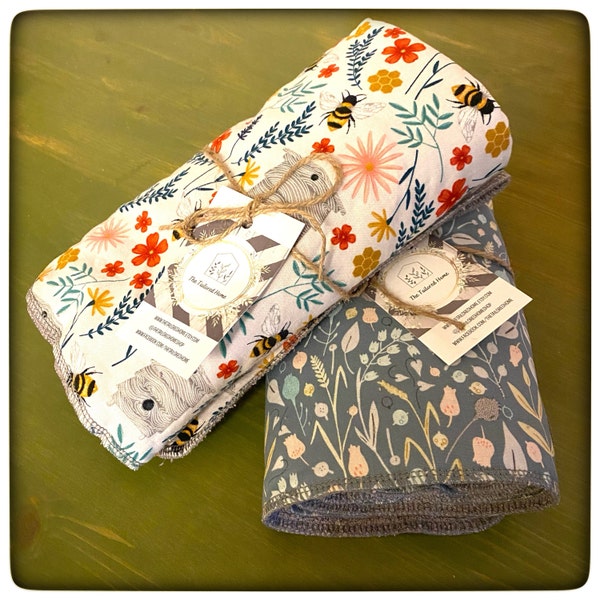 Un Reusable Paper Less Towels - Meadow Flowers //reusable Paper Towels ...
