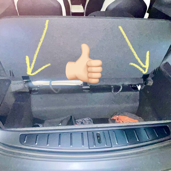 Tesla Model X Cargo Cover Hinge Improved 01/01/25 - Etsy