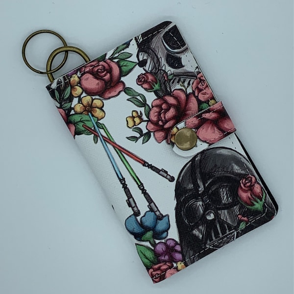 Combo Wallet SVG Template Faux Leather Keyring Mini Wallet Cut File for ...