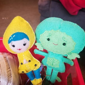 PDF. Rain doll .Plush Doll Pattern Softie Pattern Soft felt | Etsy