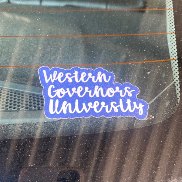 WGU Vinyl Sticker | Western Governors University Night Owls - Etsy