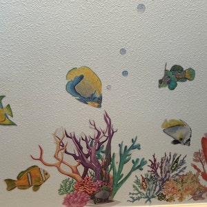 Tropical Fish Decals, 10 Wall Decals Fish, Home Décor, Bathroom Décor ...