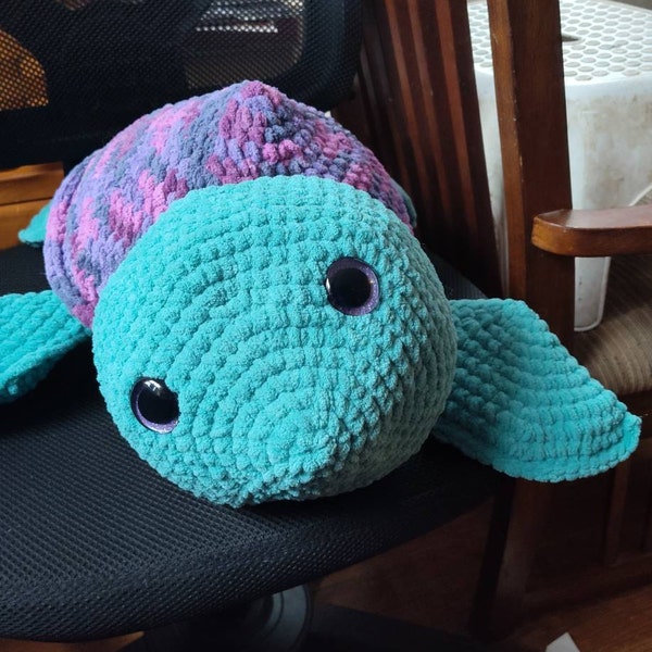 Crochet Jumbo Turtle (human Size) Pattern PDF Download Extra Large ...