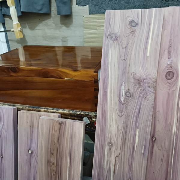 7/8" Aromatic Eastern Red Cedar Boards, #1 Boards, Planed and Squared ...