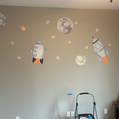 Fabric Wall Decal Nursery Decor Large Cloud Stickers Toodles Decal ...