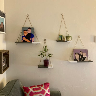 Hanging Shelves REG MINI Shelf Set Three Tiered Shelf - Etsy