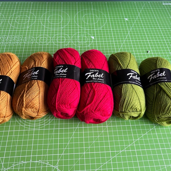 Drops Fabel 4 Ply 50g Knitting Crochet Yarn 75% Wool - Etsy UK
