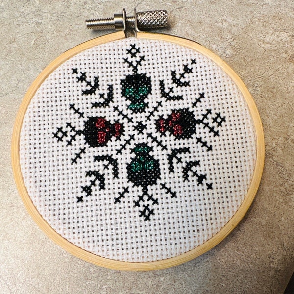 Gothic Snowflake Set - Cross Stitch Pattern - Modern, Macabre ...