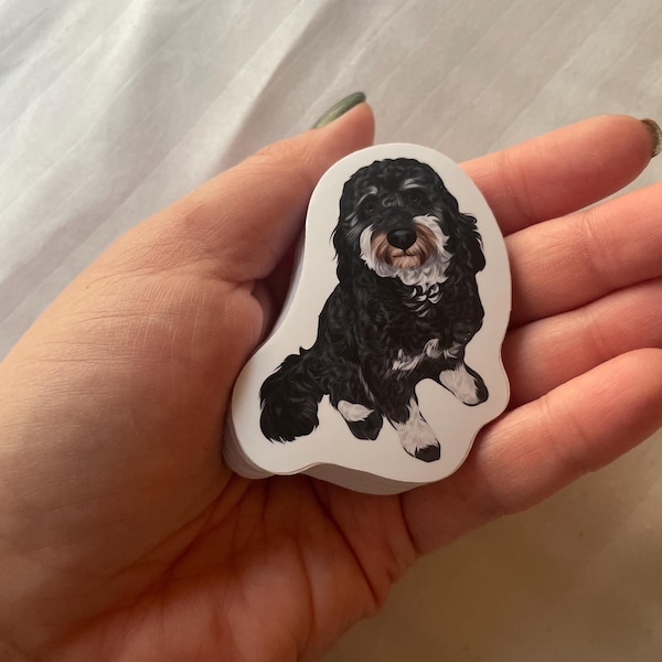 Personalized Dog Stickers Hand Drawn Custom Pet Sticker, Custom Dog ...