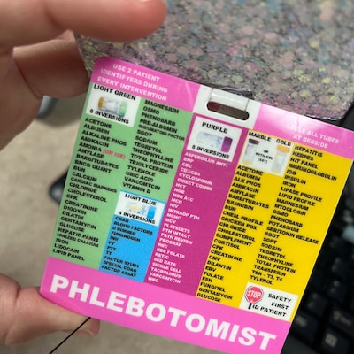 Phlebotomist Badge, Blood Tubes, Specimens - Etsy