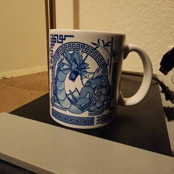 Fresno Nightcrawler Coffee Cup Cryptid Coffee Mug Blue Willow Inspired ...