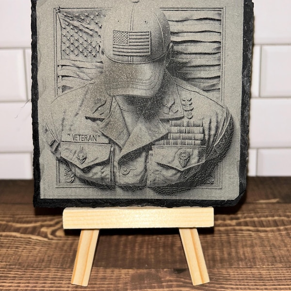 US Veteran Image Laser Cut Burn File | Patriotic Military Design ...