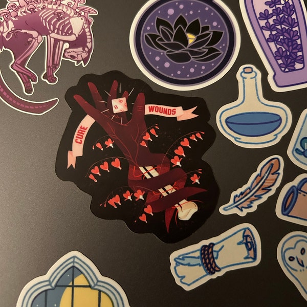 Spell Stickers, Dungeons and Dragons DND - Etsy