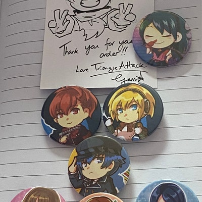 Ace Attorney Pin Badges 13 Options - Etsy