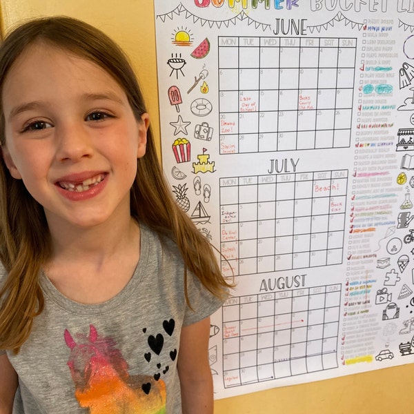 2025 Summer Bucket List Printable Digital Download Summer Activity ...