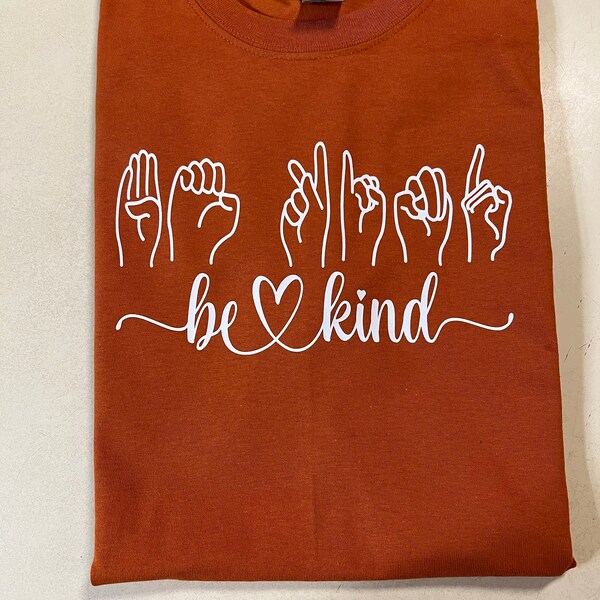 Be Kind SVG, Sign Language SVG, ASL Svg, Heart Svg, Cricut Svg, Dxf ...