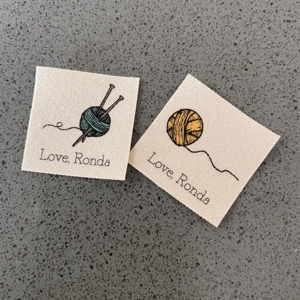 Custom Sew-in Labels: Organic Cotton Clothing Tags, Handmade Item ...