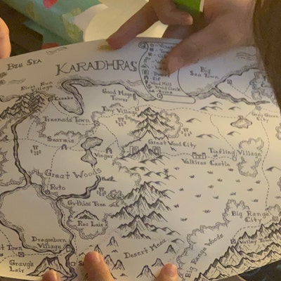 Custom Fantasy Map - Etsy