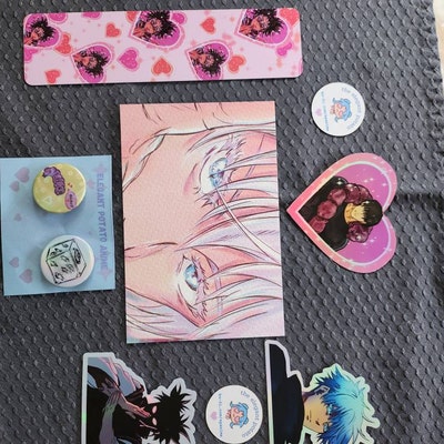 Jujutsu Anime JJK Sticker Gift Holographic Waterproof for Water Bottles ...