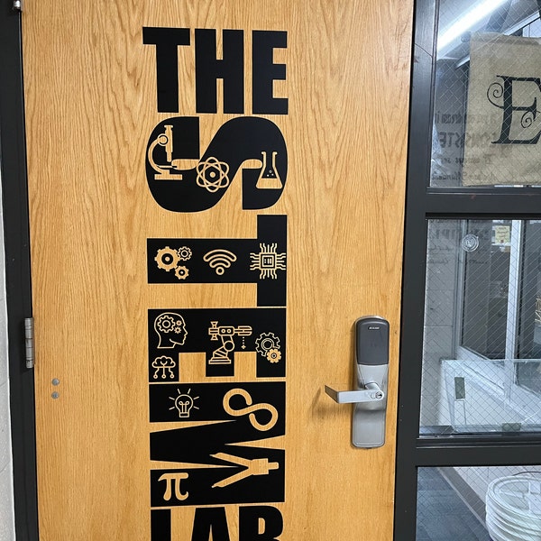 The STEM Lab, Teacher Decal, School Classroom, Vinyl Wall Decal ...