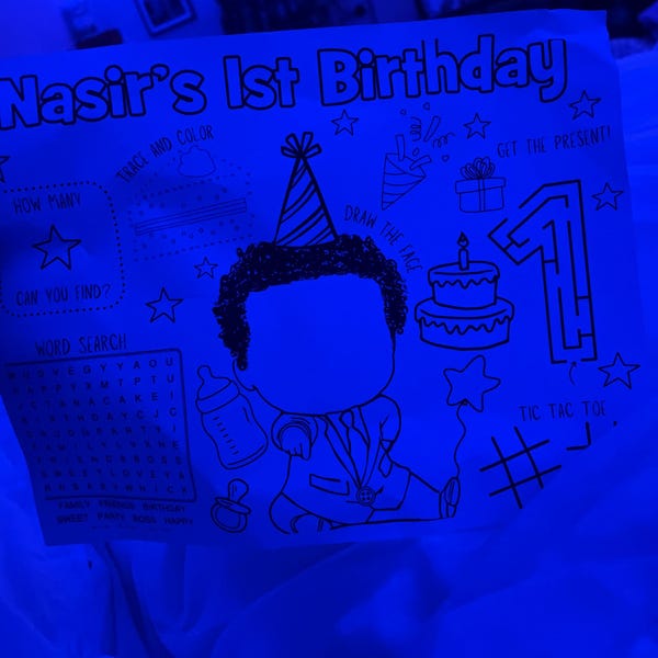 Retro Race Car Birthday Coloring Book Two Fast Fast One Race Car ...