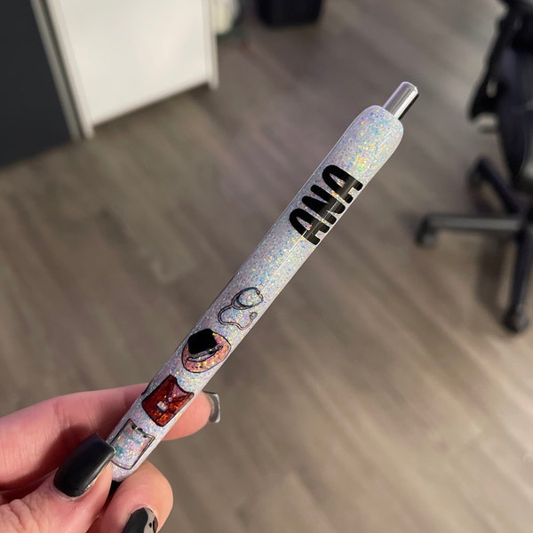 Nurse Glitter Pens, Dr Glitter Pens, Custom Glitter Pens, Medical Field ...