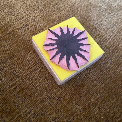 Sun Rubber Stamp for Bullet Journal, Sunshine Stamp for Snail Mail ...