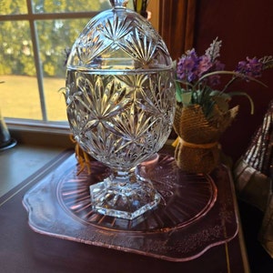 Vintage Butter Churn/ Mixer Stoneware Crock With Mixer Featuring a Blue ...