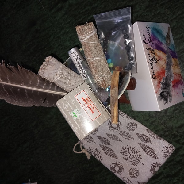Sage Smudge Kit: ULTIMATE 12 Pc Spiritual Gifts Variety Smudging Kit ...