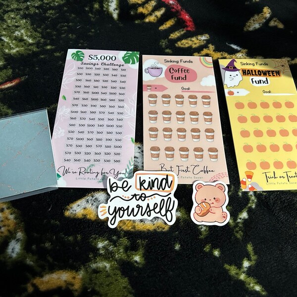 5000 Dollar Savings Challenge Money Tracker | Laminated | for Budget ...