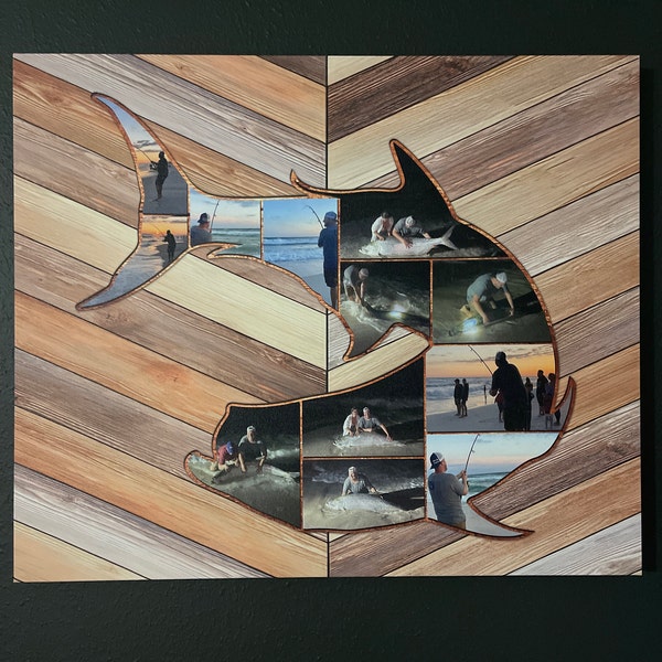 Personalized Fishing Memories, Custom Fishing Collage Canvas, Bass ...