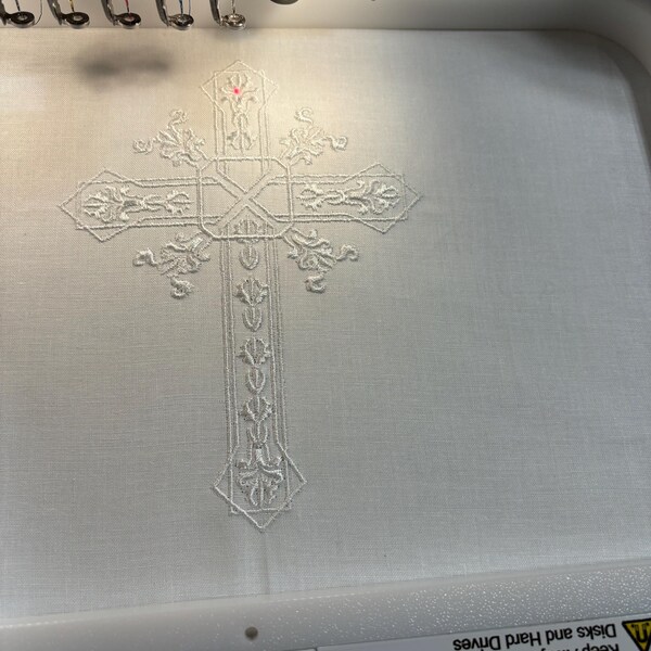 Cross / Christening Cross Machine Embroidery Design, Instantly Download ...