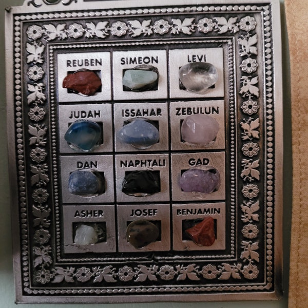 Aaron Breastplate Stones on Piuter Squre Wall Hanging - Etsy