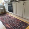 MARA Red-violet Vintage Area Rug, Dark Reddish Purple, Magenta, Wine ...