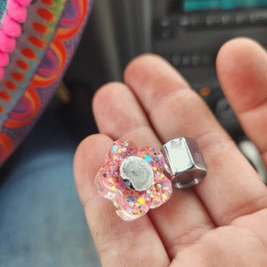Pink Cherry Blossoms Car Valve Cap Set, Sakura Cherry Blossom Tire ...