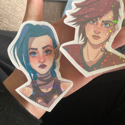 Jinx Vinyl Sticker 3 Variations Arcane Sticker Hey Chuck - Etsy