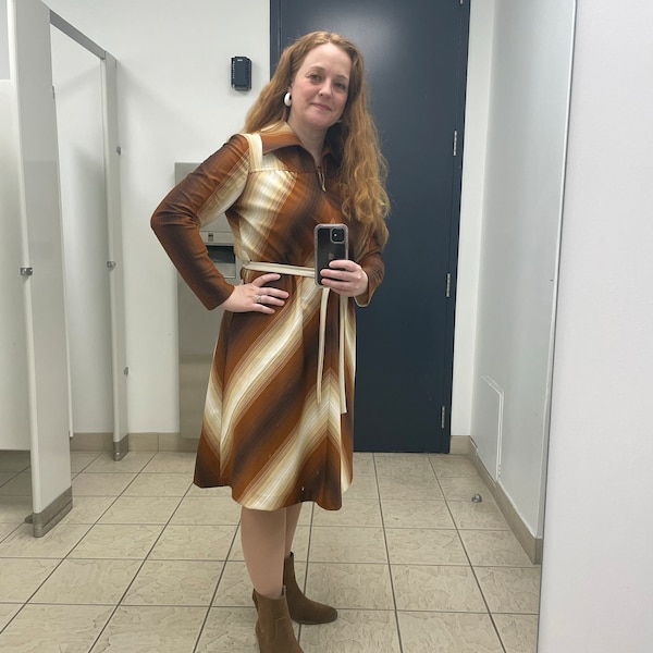 Vintage Blue Dress, Blue and White Short Dress (C712), Dark Blue ...