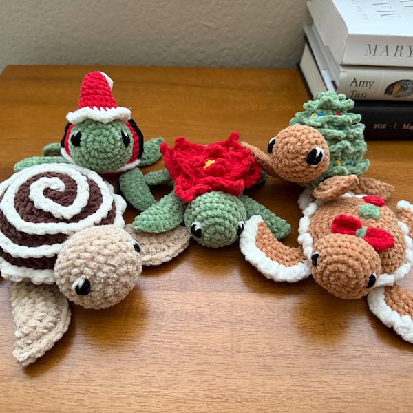 Crochet Pattern Christmas Turtle Pattern Bundle PDF Download Beginner ...