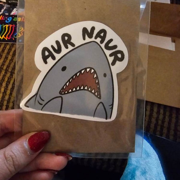 Aur Naur Cute Sticker | Series 3 | Funny Sticker | Penguin Shark Orca ...