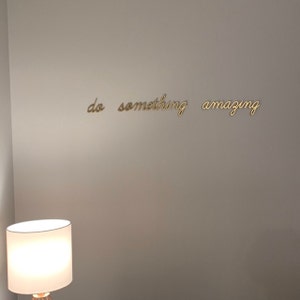 Do Something Amazing Wall Sign Small Laser Cut Wooden Sign Motivation ...