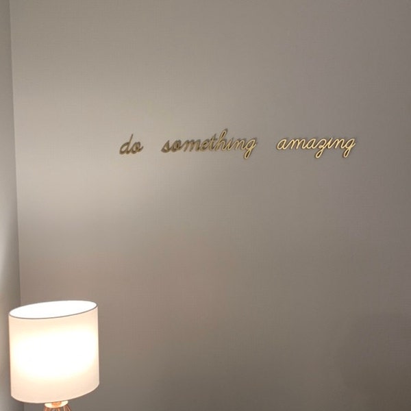 Do Something Amazing Wooden Wall Sign – Laser Cut Motivation Decor - Etsy