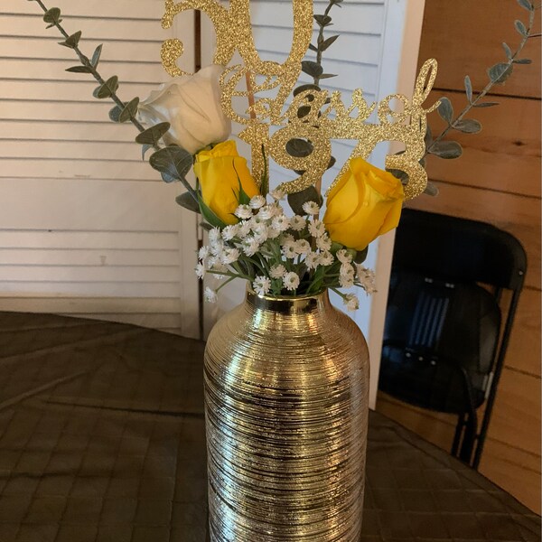 Set of 3 Sticks, 1973 Class Reunion Centerpiece, 50 Years Class ...