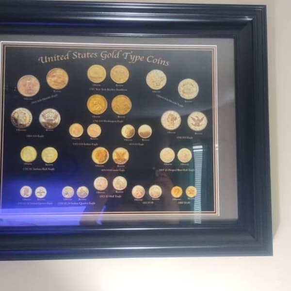 United States Gold Coins Type Set Poster 16" X 20" - Etsy