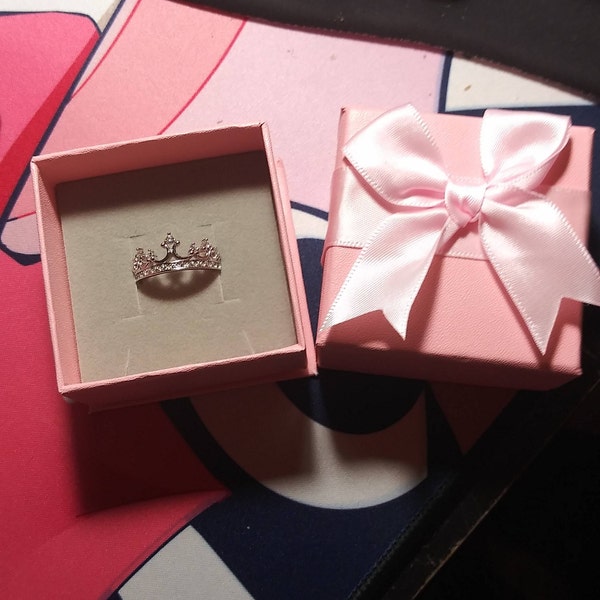 The Quinn. Sterling Silver 925 Queen Crown Ring - Etsy