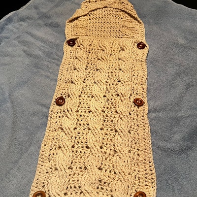 PATTERN, Crochet Swaddle Pattern, Cable Crochet Pattern, Crochet Infant ...