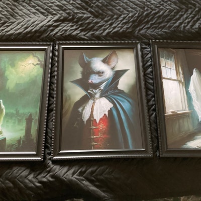 Gothic Bat Vintage Poster, Art Poster Print, Home Decor, Victorian ...