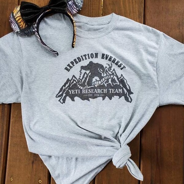 Expedition Everest Disneyworld Ride Yeti Research Team Silhouette ...