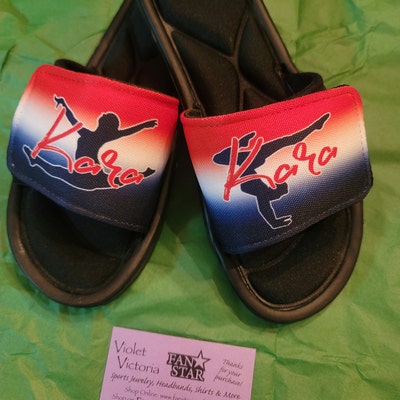 Custom Baseball Slides Flip Flops Sandals Custom Baseball Sandals ...