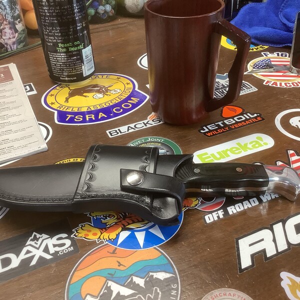 Custom Leather Crossdraw Sheath for Schrade Sharpfinger 152OT - Etsy