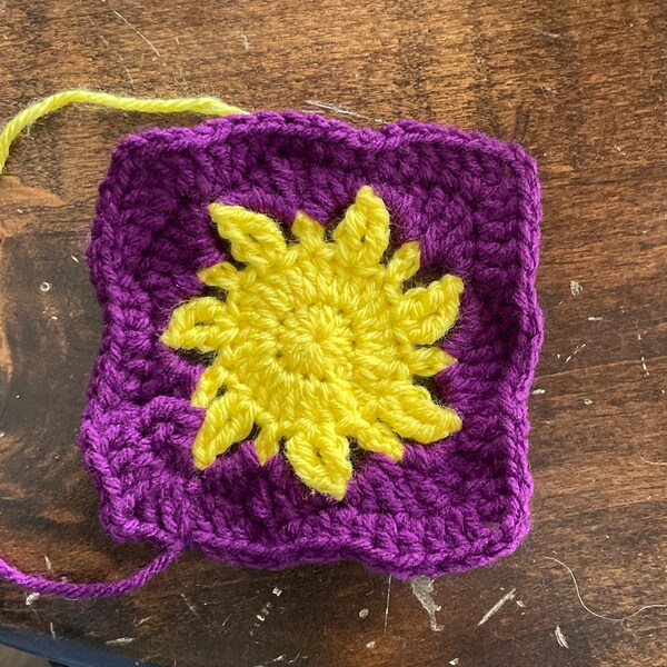 Easy 3d Cloud Granny Square Crochet PDF PATTERN | Step-by-step Tutorial ...